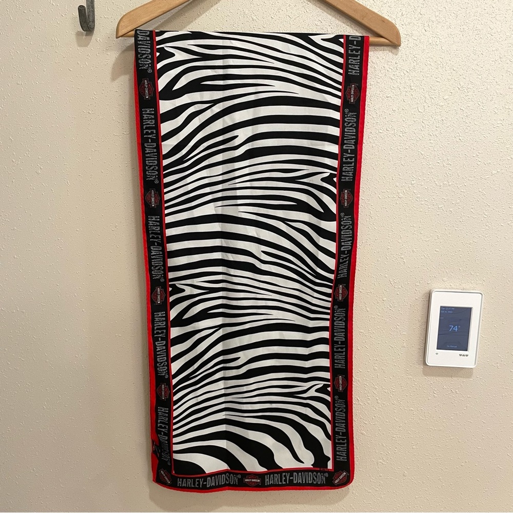 Harley Davidson Ralph Marlin Designed Zebra Print Sca… - Gem